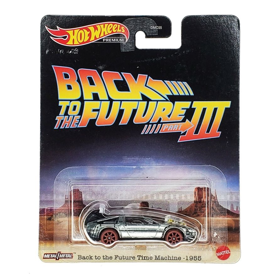 HOT WHEELS Back to the Future Time Machine 1955 Replica Entertainment ...