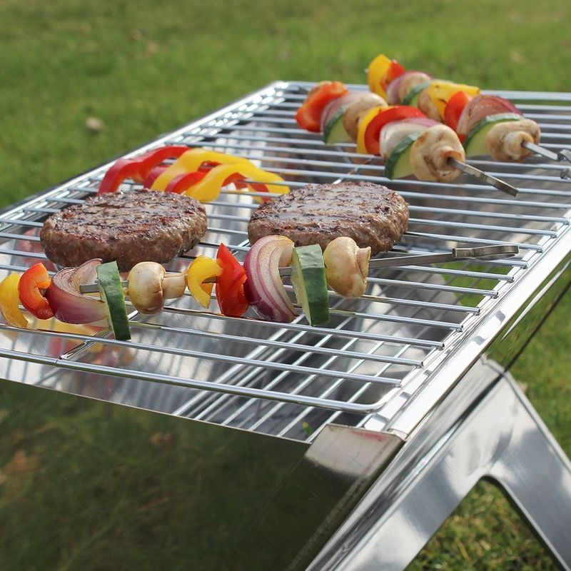 Bärbar Grill i Rostfritt Stål
