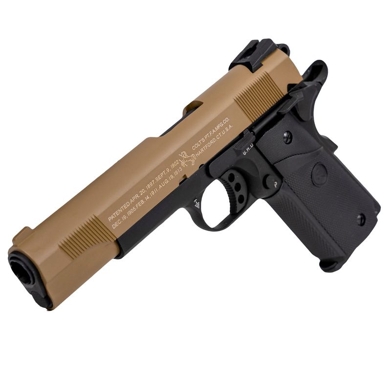Cybergun Colt 1911 Combat - Tan/Black Gas 6mm