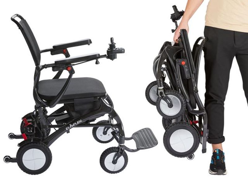 Eloflex C - hopfällbar elrullstol i kolfiber
