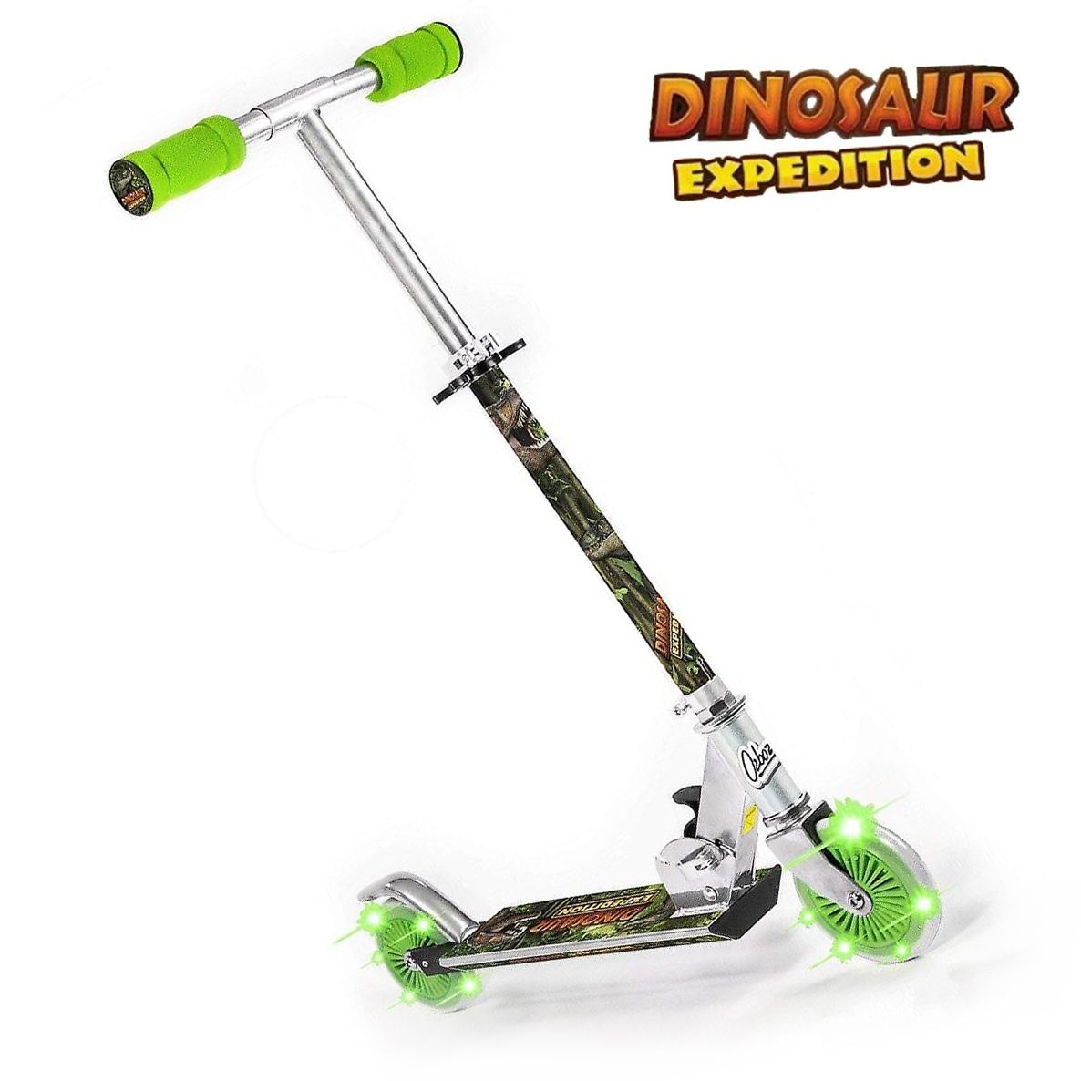 Dinosaur Scooter With 2 Light Up Wheels